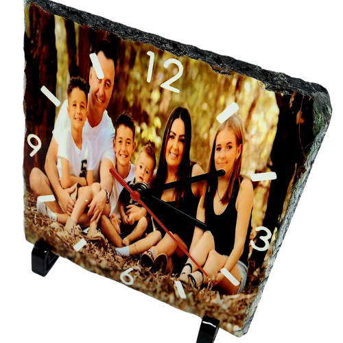 Slate Stone Photo Clock Display Stand – Houterasies
